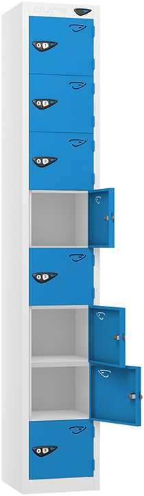 Pure Eight Door Cobalt Blue Tablet Locker | Safe.co.uk