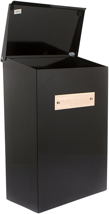 Thames Black Newspaper Box | Extra Large Capacity Post Box | Free Next ...