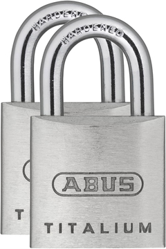 ABUS TITALIUM 64TI/20 Padlock Value Keyed Alike 2 Pack | 64TI/20 | Safe ...
